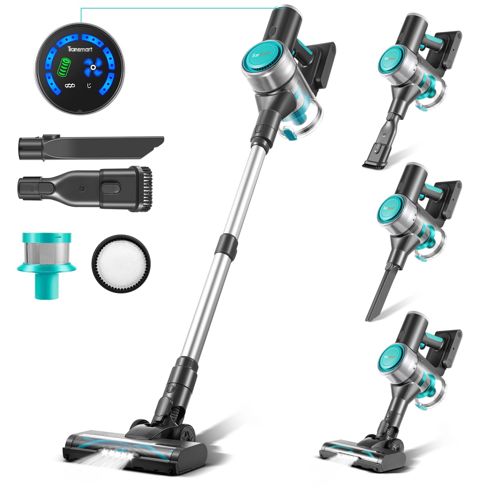 Snapklik.com : Cordless Vacuum Cleaner LED Display, 24Kpa Powerful ...