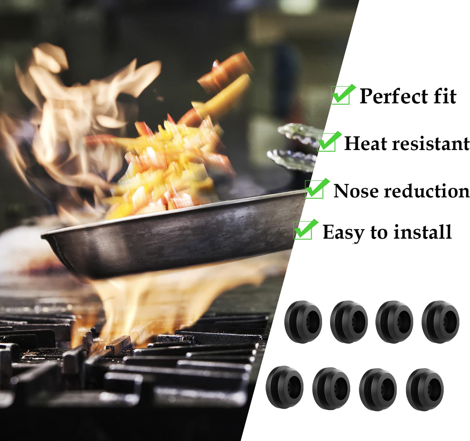 Snapklik.com : THYULIFE RV Stove Grommets For Magic Chef Stove Grates ...
