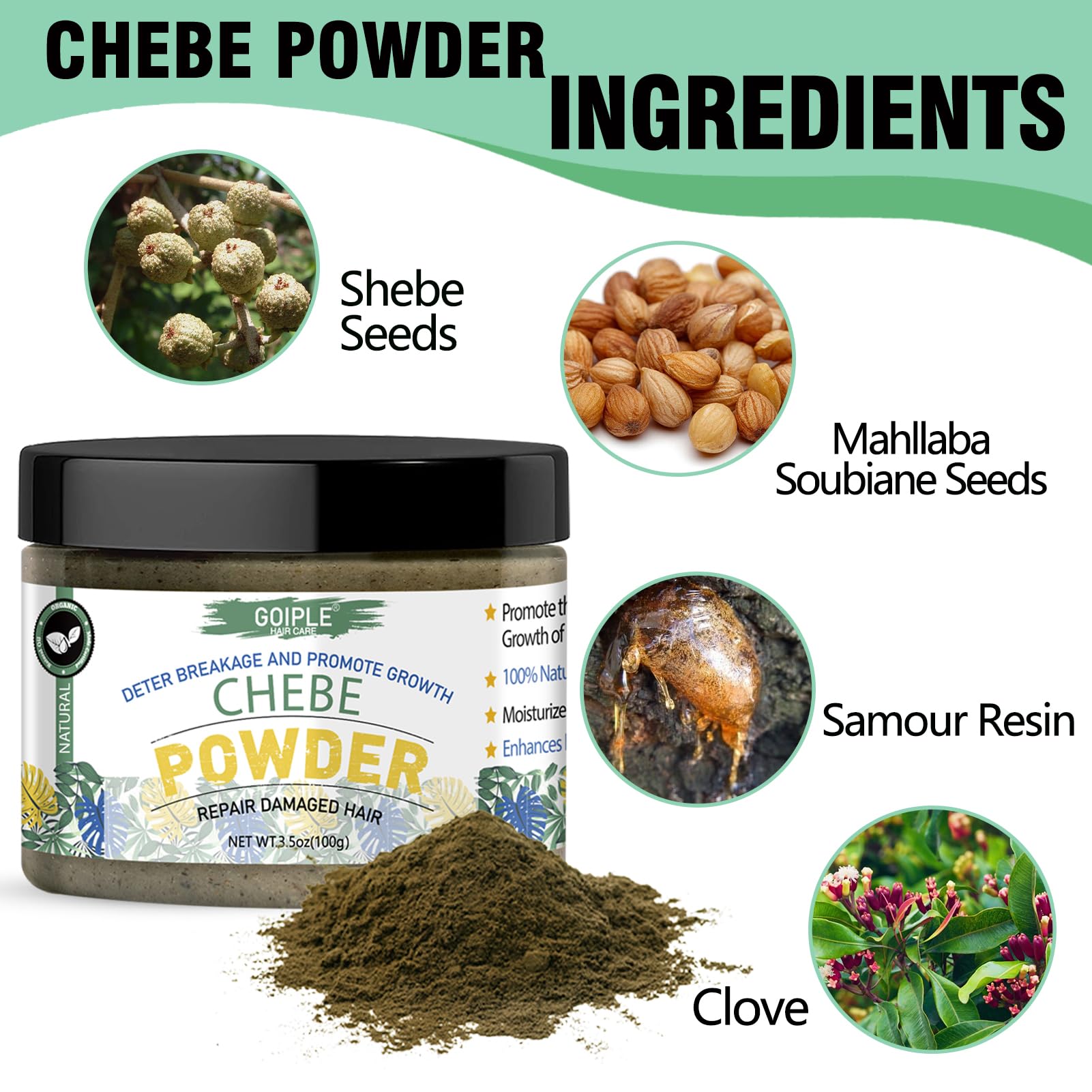 Naturals Chebe Powder for Hair Growth – Organic African Chebe Oil ...