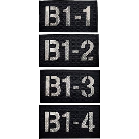 Amazon.com: 4 Pack Custom Call Sign Infrared IR Reflective Patches, Tactical Morale Military ...