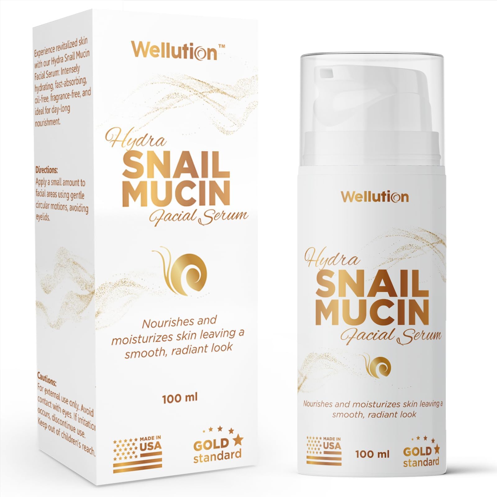 Amazon.com: HARMONIFY Snail Mucin Serum for Face with Aloe Vera, 96,3% ...