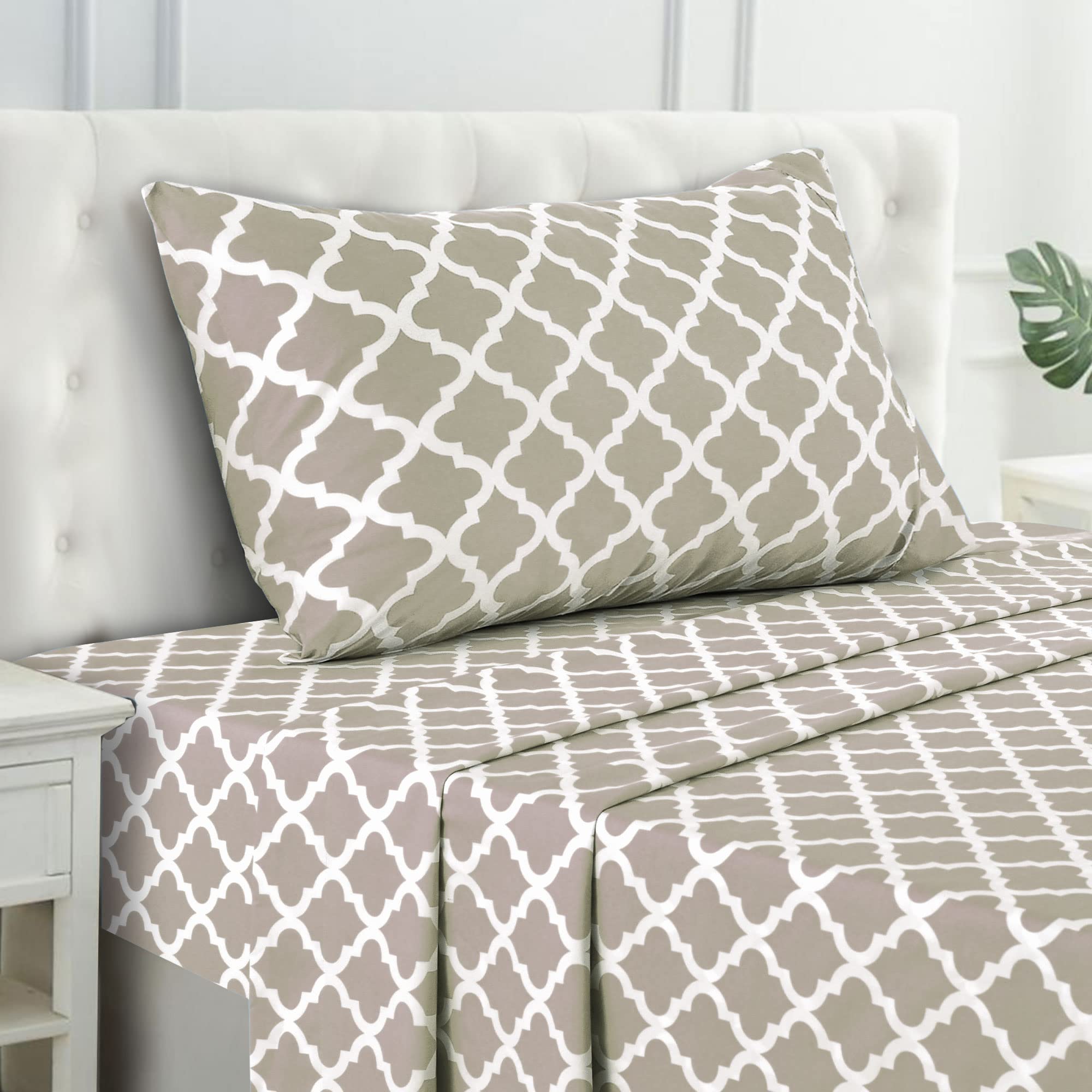 Amazon.com: Lux Decor Twin XL Sheet Set, 3-Pc, Breathable Hotel Style ...