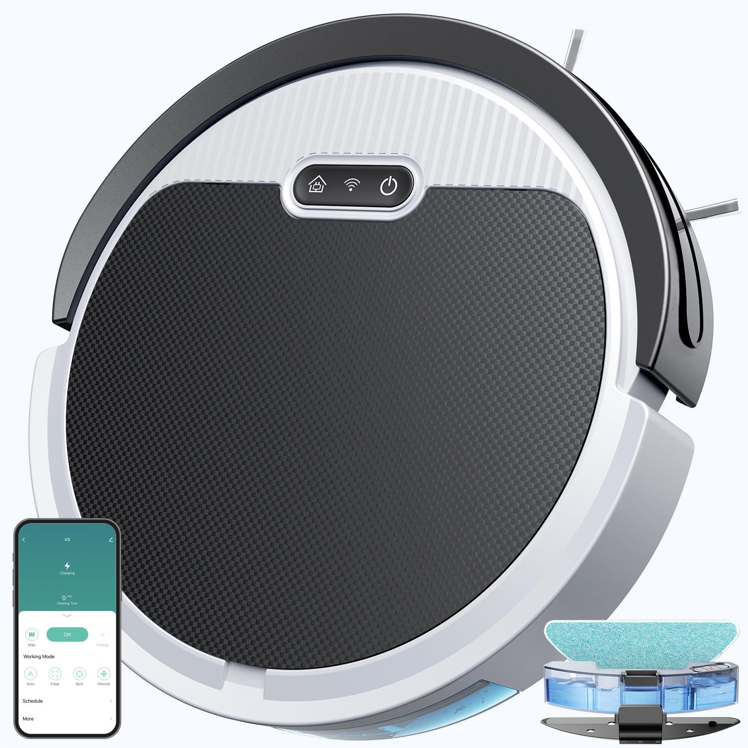 Amazon.com - Kipvvo V3 Robot Vacuum and Mop Combo,3 in 1 Ultra Thin ...