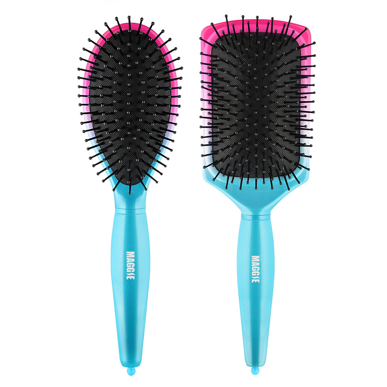 Amazon.com : 2Pcs Paddle Hair Brush, Wet & Dry Detangling Paddle Brush ...