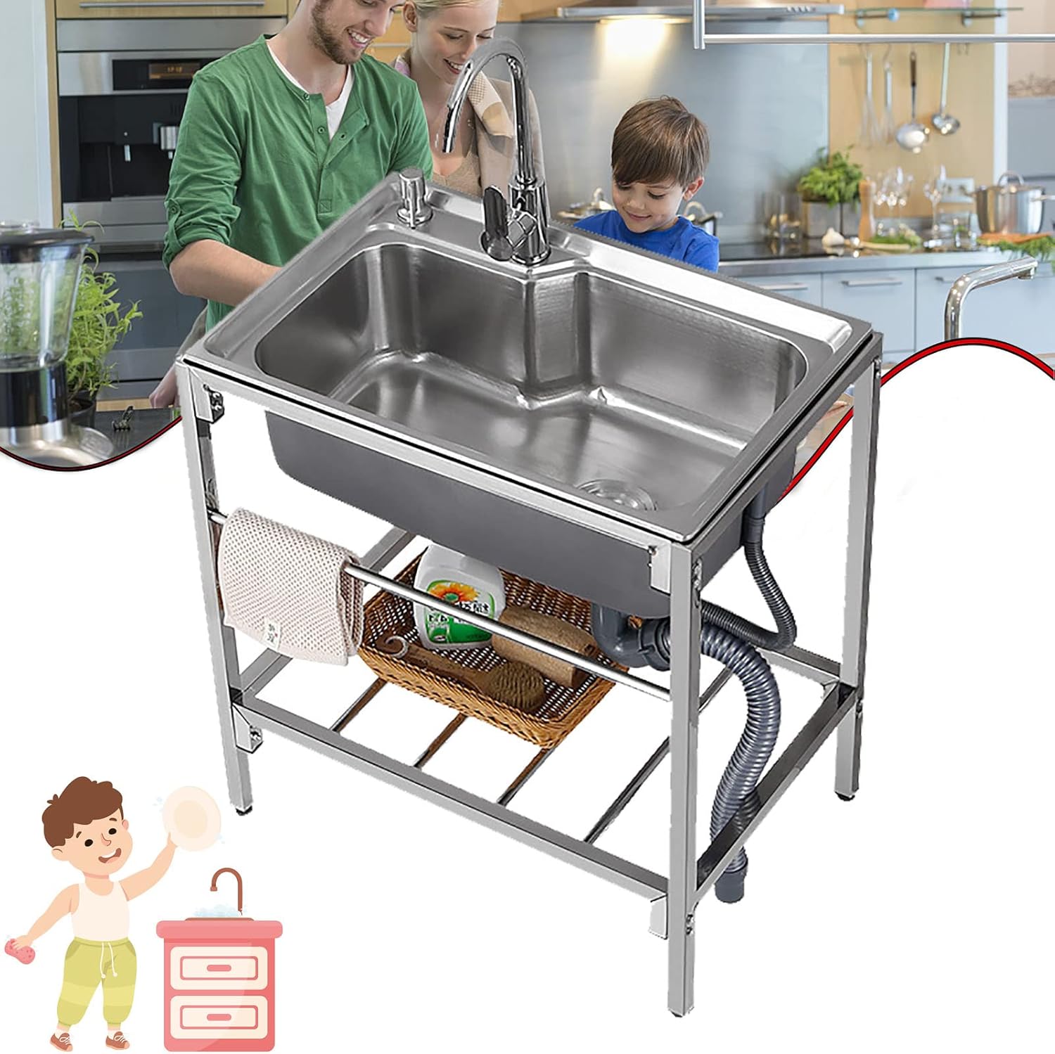 Outdoor Sink Station Commercial Restaurant Sinks Steel Sink, Outdoor ...
