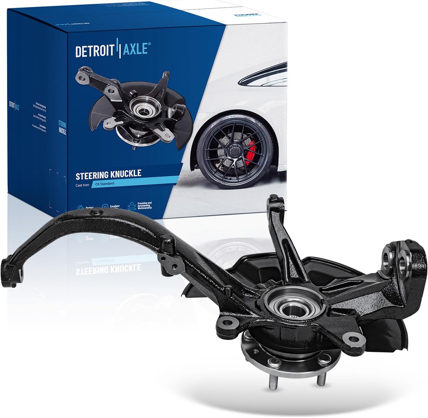 Amazon.com: Detroit Axle - Front 2pc Steering Knuckles for Ford Fusion ...