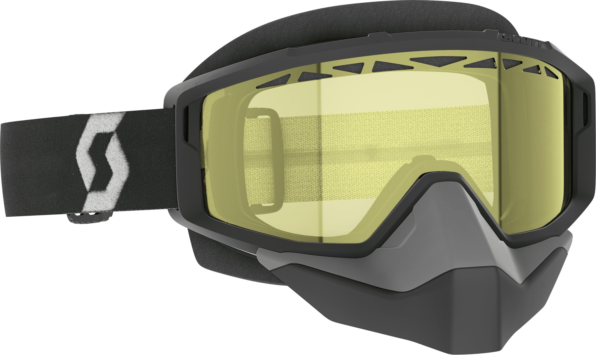 Amazon.com: Scott Primal Snowcross Goggles OSFM Black/White/Yellow Lens ...