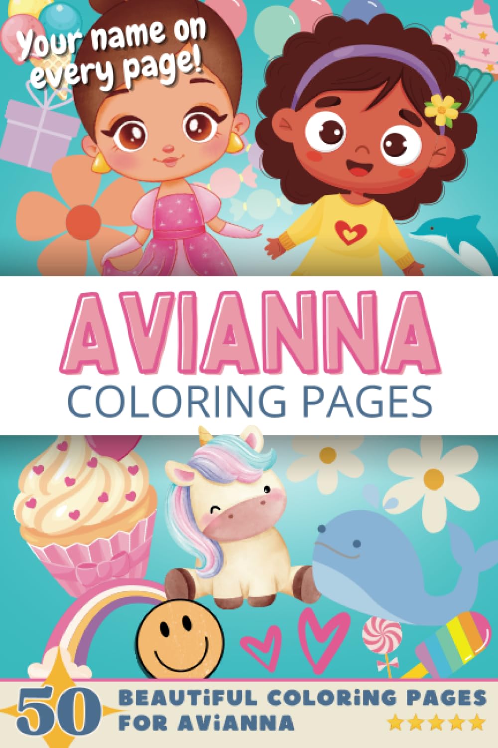 Avianna Coloring Pages Wow Effect Your Name On Every Page | Desertcart ...