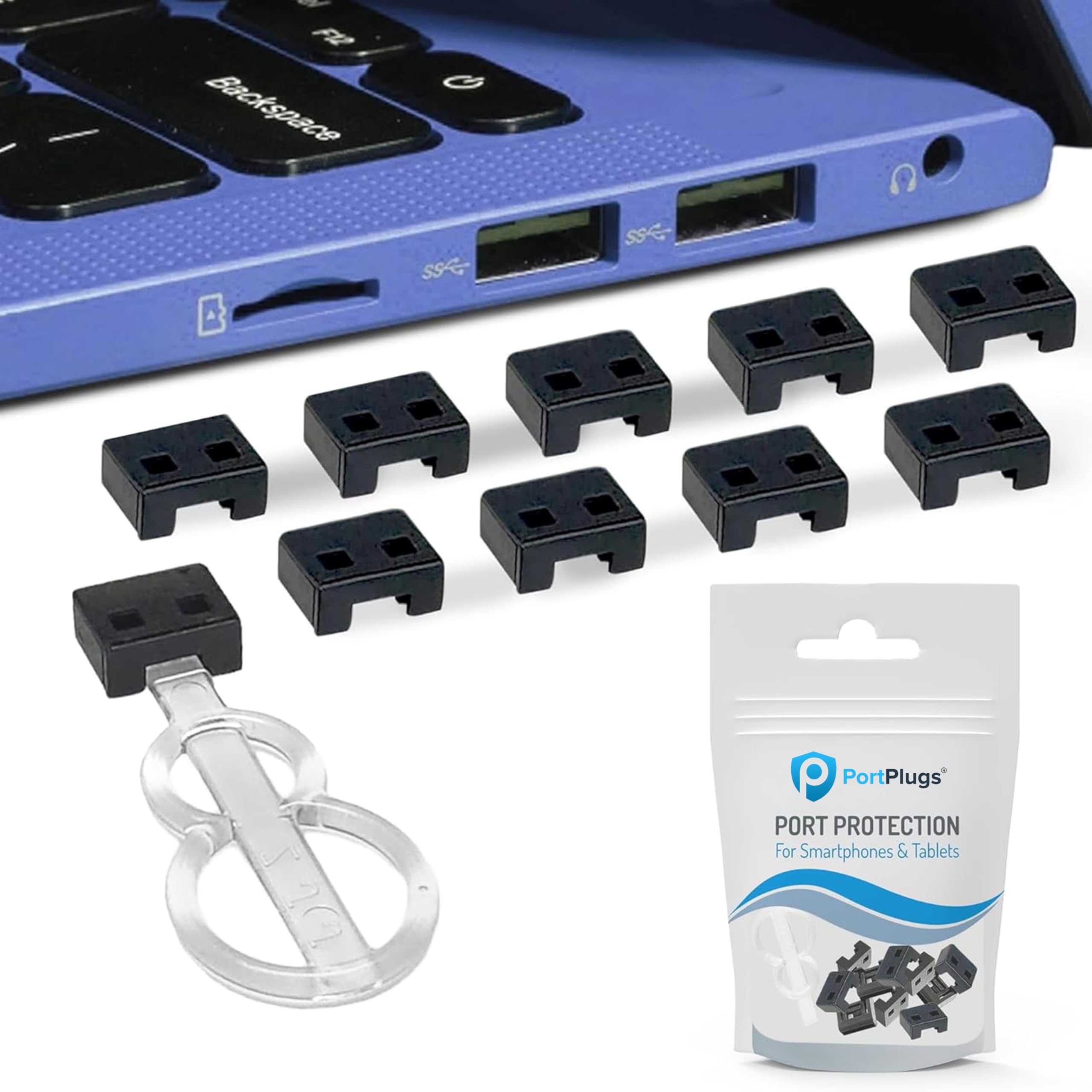 Port Lock Usb Security Lock PortPlugs Type-C Port Blockers (5-Pack) Key ...