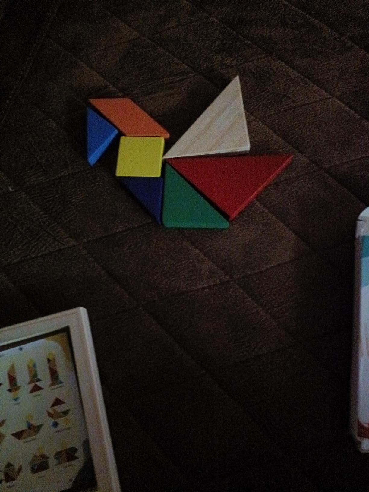 Vibgyor Vibes 7 Piece Wooden Tangram Puzzle for Mind Development of ...