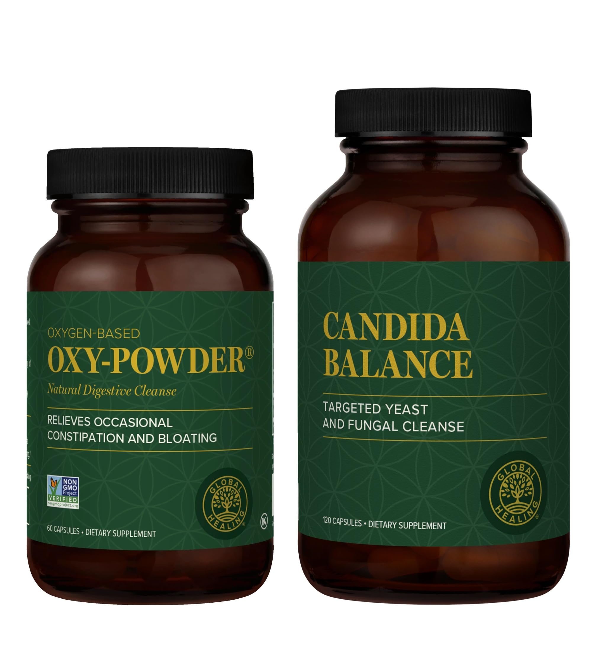 Amazon.com: Global Healing Center Oxy-Powder & Candida Balance Kit ...
