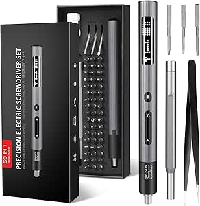 Amazon.com: 59-in-1 Precision Electric Screwdriver Set with Digital ...
