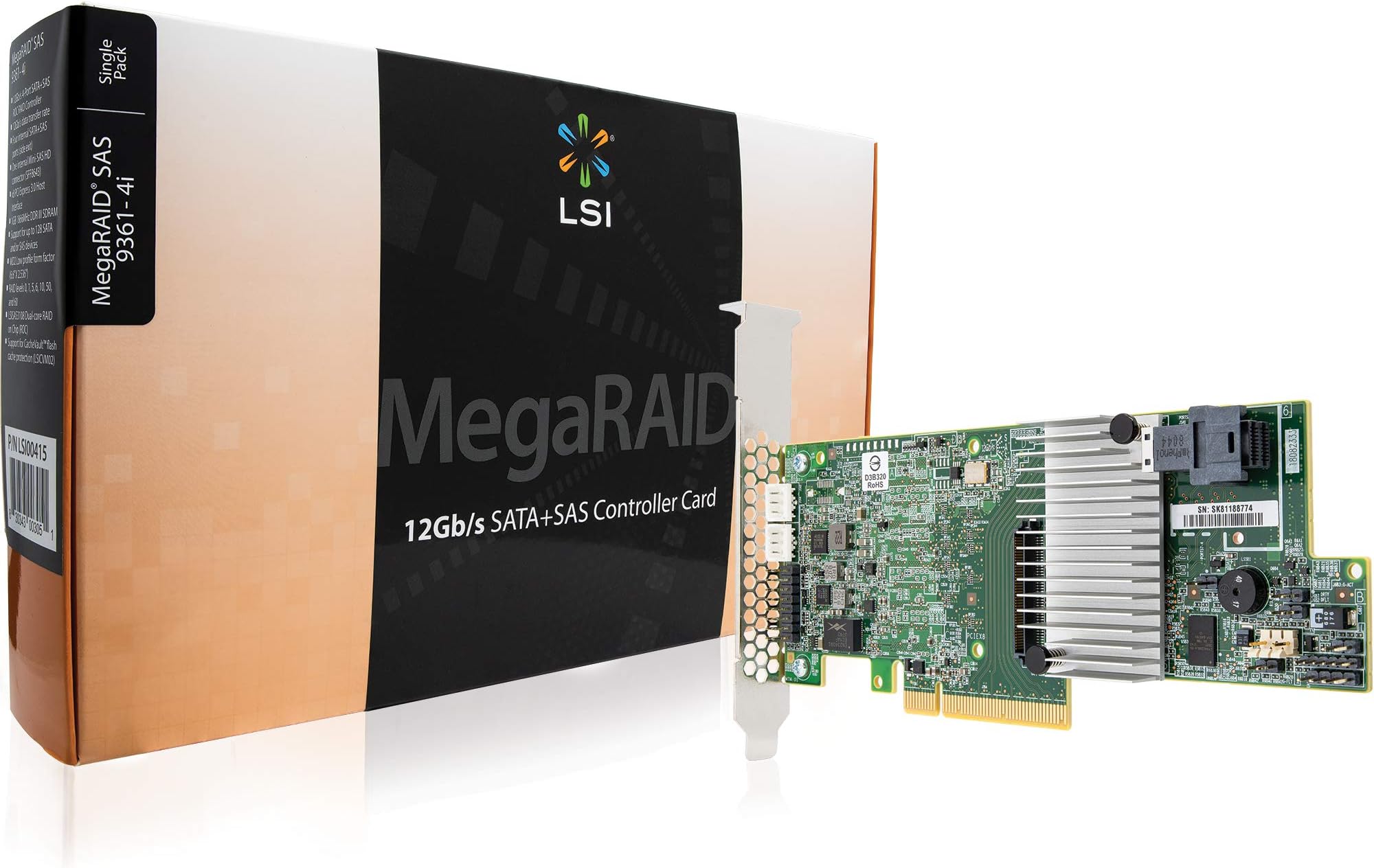 Amazon.com: LSI MegaRAID 9361-8i 12Gb/s 8-Port Internal 1GB DDR3 SATA/SAS PCI-Express 3.0 x8 ...