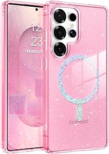 Amazon.com: BENTOBEN for Samsung S25 Ultra Case Clear Glitter, Galaxy S25Ultra Magnetic Phone ...