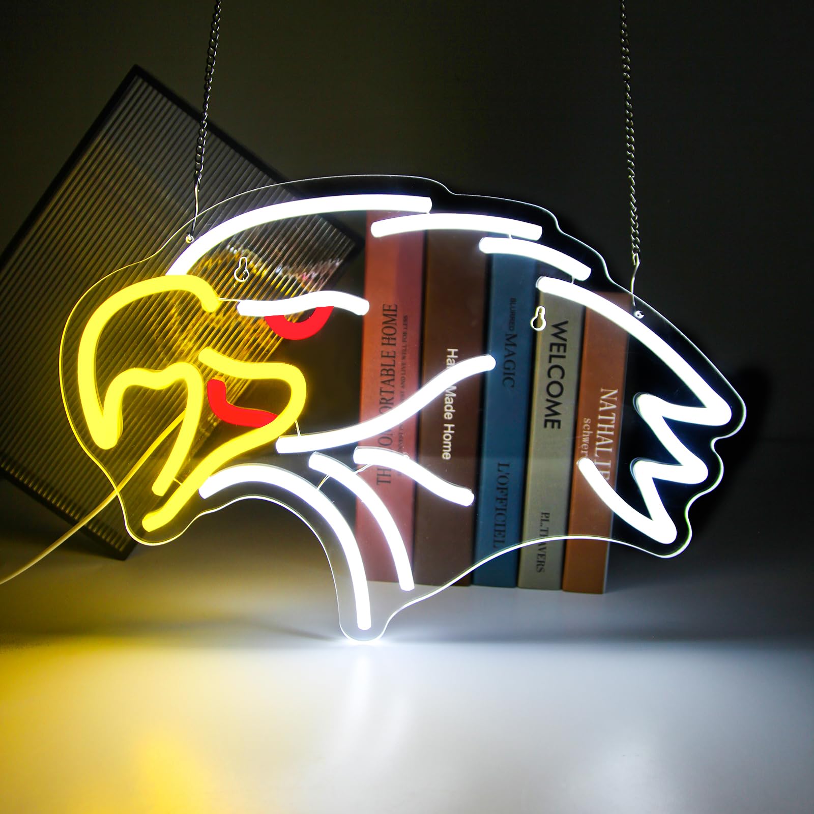 Mokispy Eagle Neon Sign Football Team LED Neon Sign for Wall Decor ...