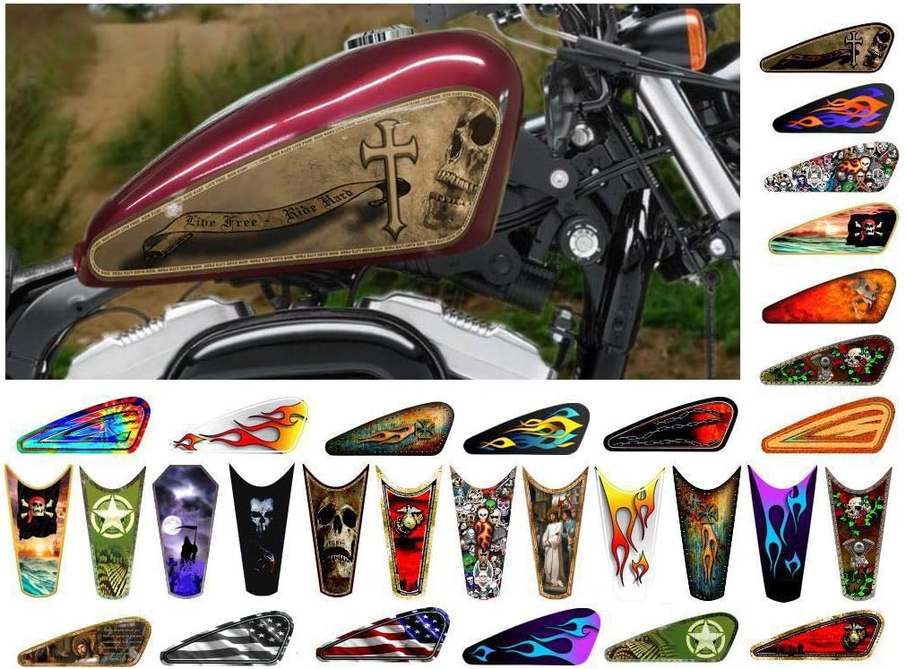 Motorcycle Gas Tank Decals/Sets - for Harley Davidson Sportster Honda ...