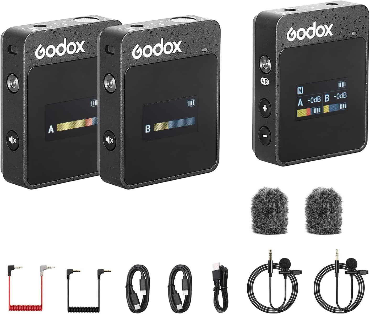 Amazon.com: GODOX MoveLink II M2 Wireless Lavalier Microphone System 2 ...
