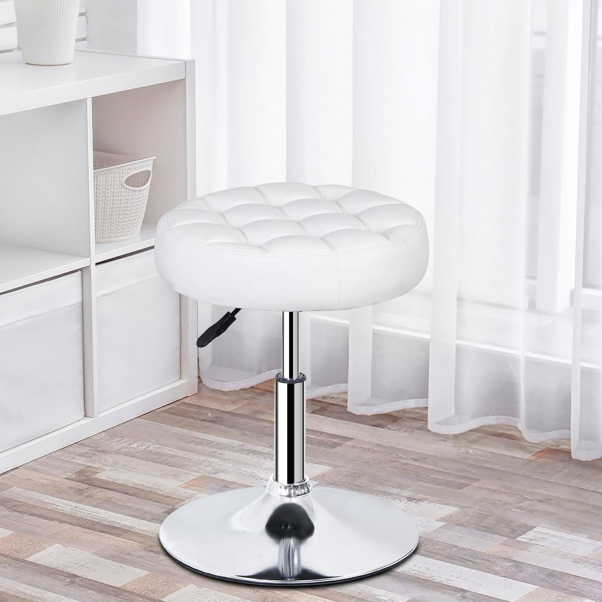 Amazon.com: JupiterForce Adjustable Vanity Stool Chair for Makeup, 360 ...
