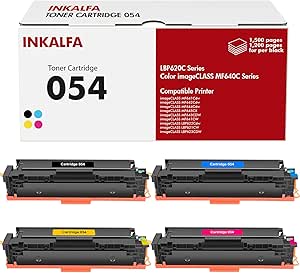 054 Toner Cartridge Set Compatible Replacement for Canon 054 CRG-054 ...