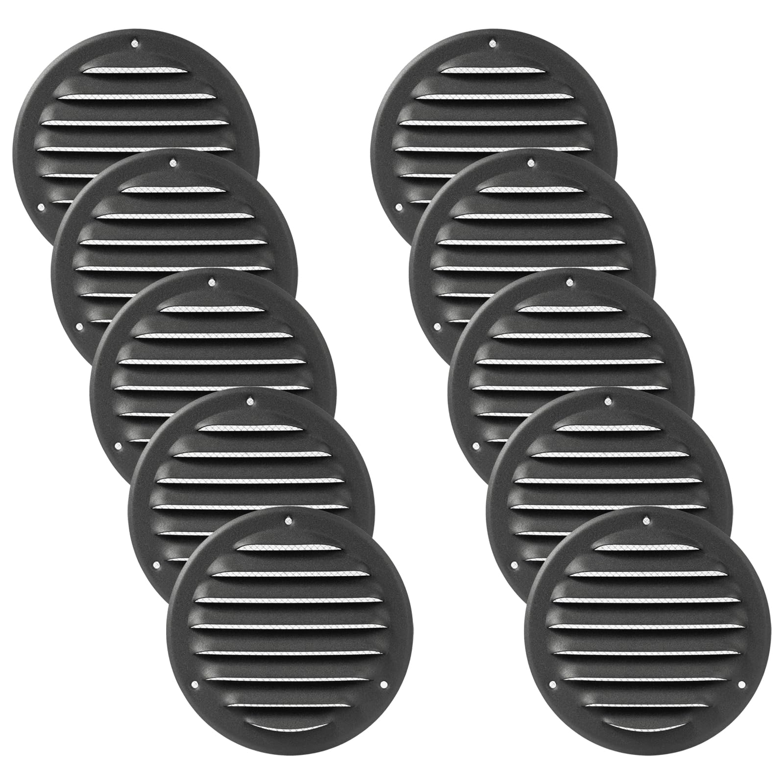 Vent Systems 4" Inch Anthracite Matte Finish Soffit Vent Cover - Pack ...