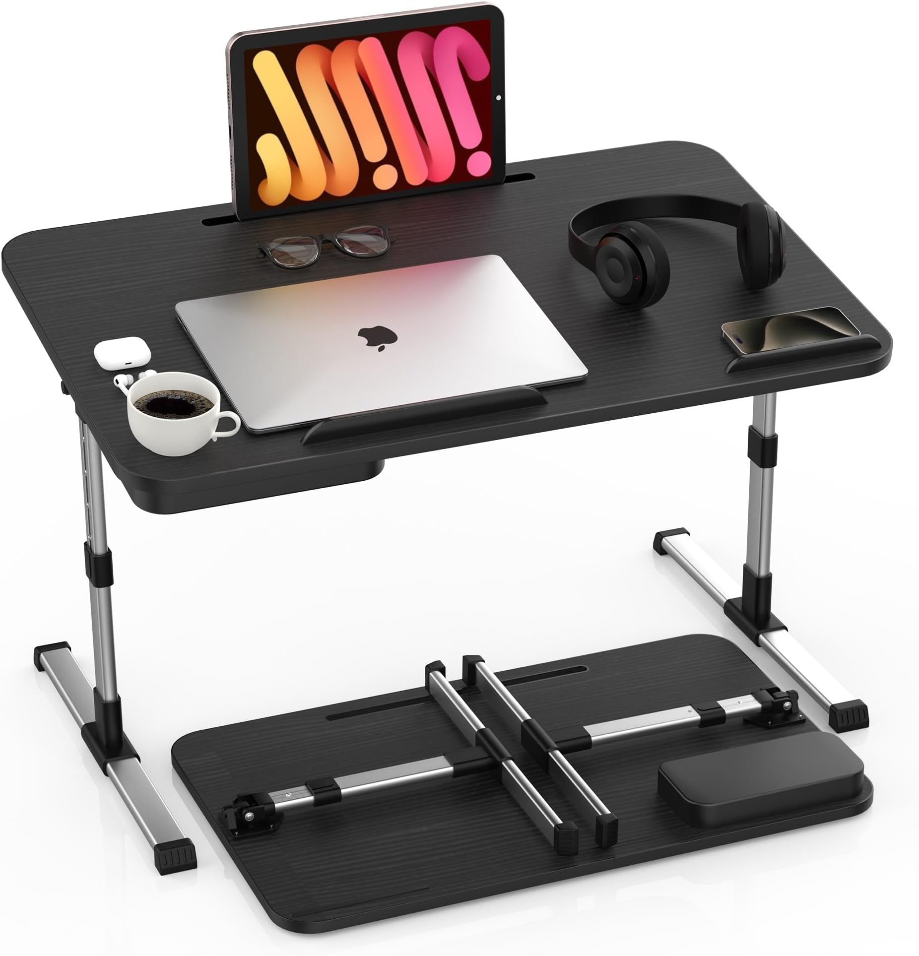 WorkEZ Professional Ergonomic Aluminum Laptop Cooling Stand Lap Desk ...