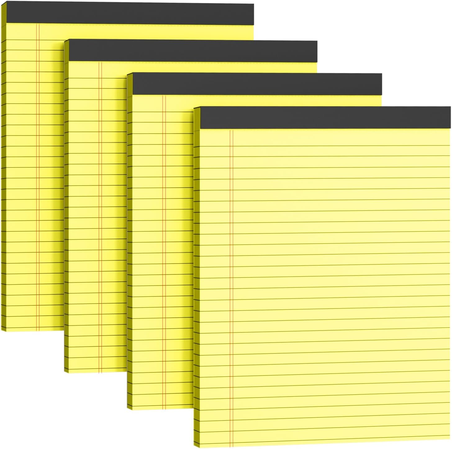 Amazon.com : MSKKSM Legal Pads 8.5 x 11, 4 Pack Yellow Note Pads 8.5 x ...