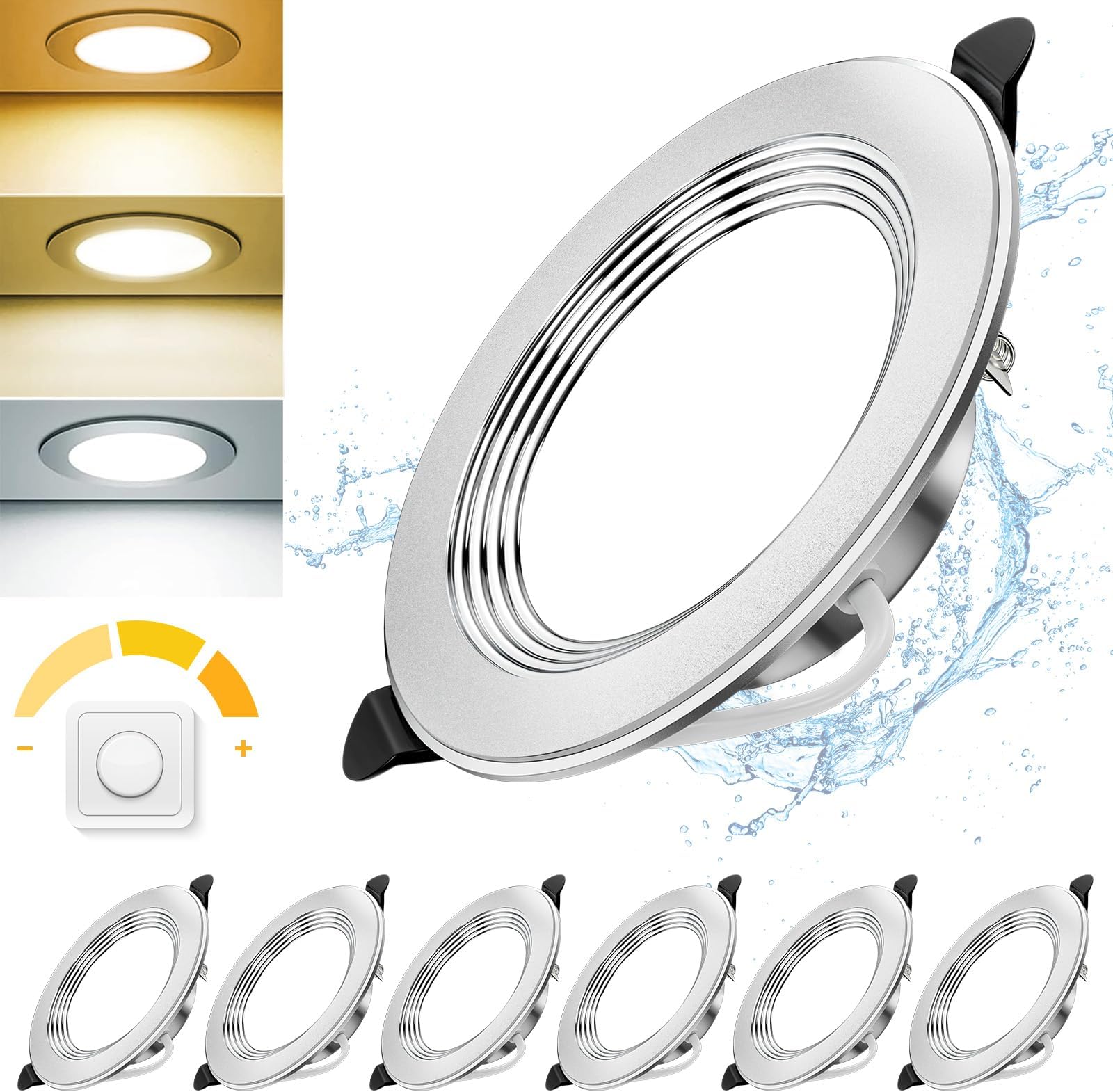 Asstikoo Spot Led Encastrable Dimmable Extra Plat, Aluminium Spots LED ...