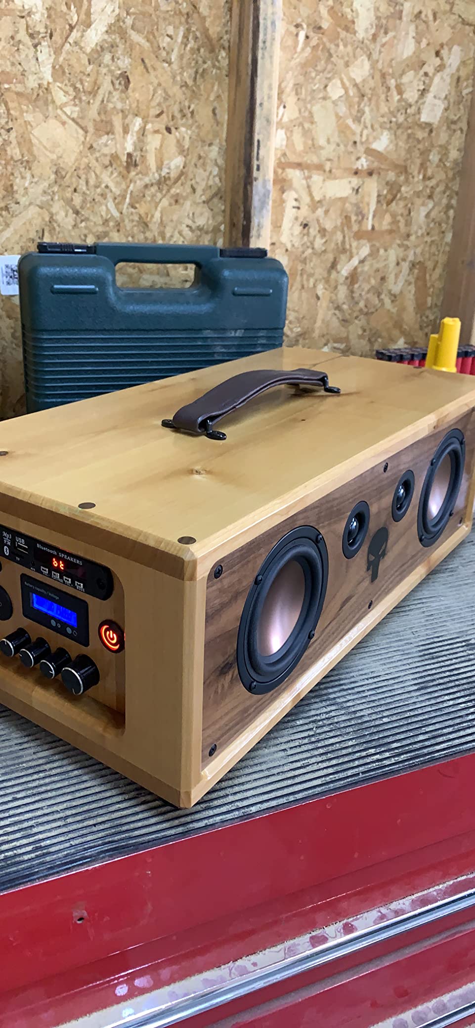 Amazon.com: Woogim 2Pcs Vintage Leather AMP Amplifier Handles 8.27inch ...