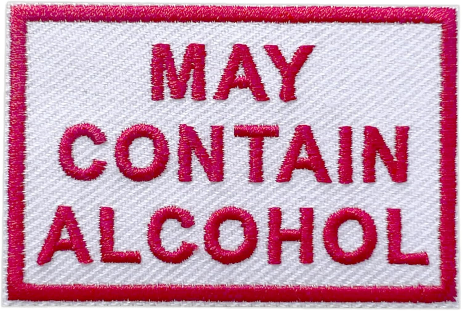 Amazon.com: AKIKOPATCH May Contain Alcohol Iron On Patches, Size 3 ...