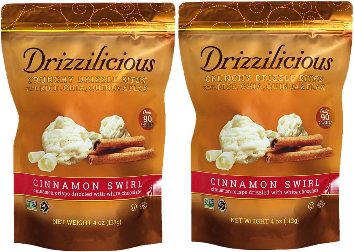 Drizzilicious Crunchy Drizzle Bites with Rice, Chia, Quinoa & Flax 4 oz ...