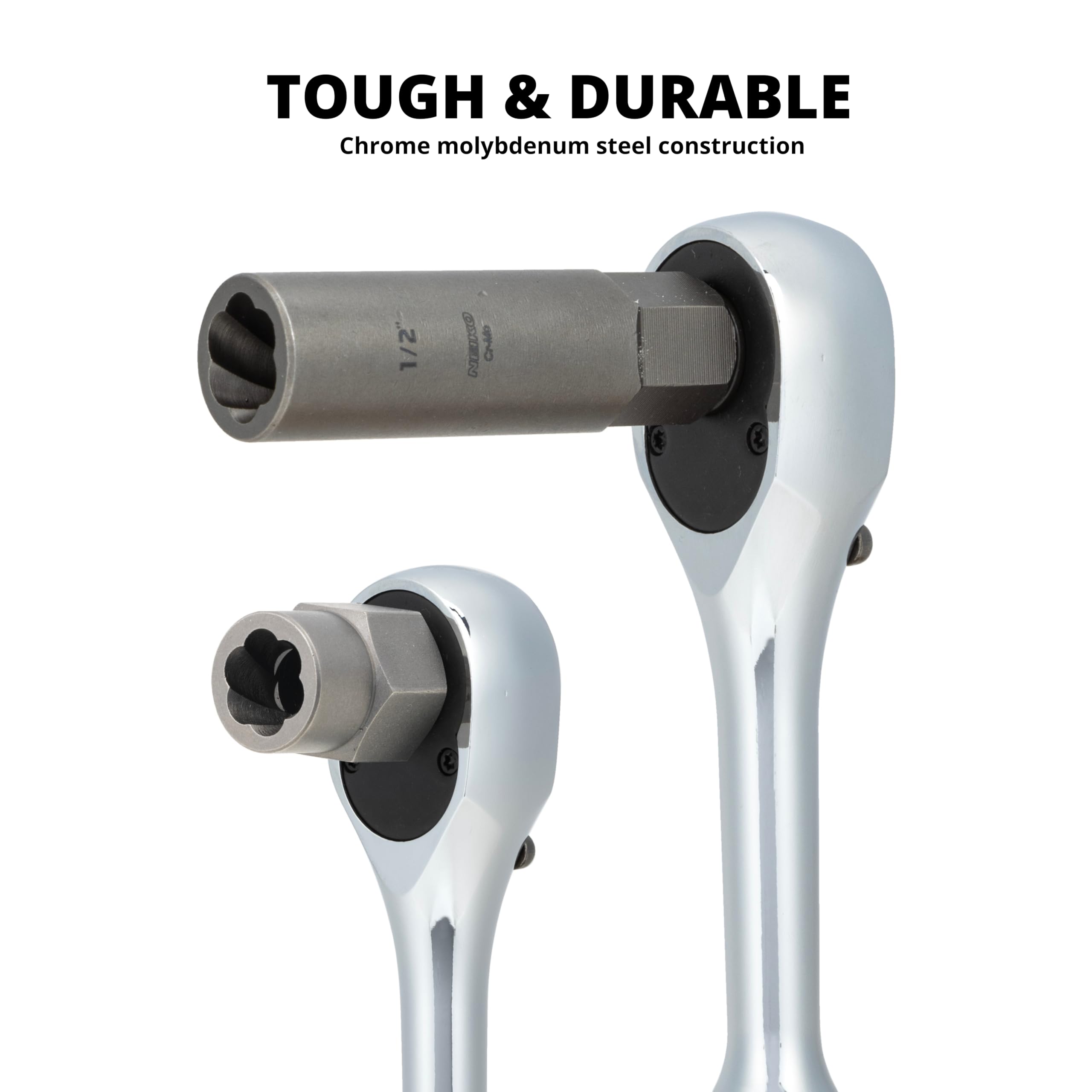 Snapklik.com : 04207A Impact Nut & Bolt Extractor Set, 14 Piece Lug Nut ...