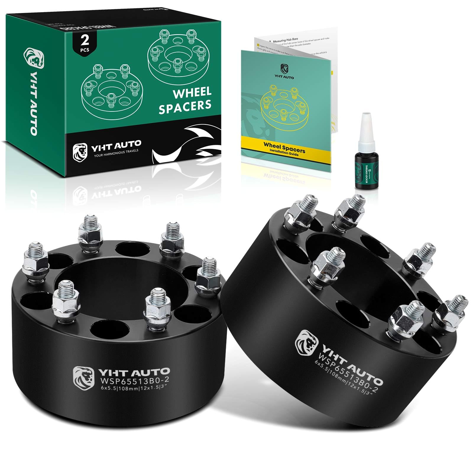 Amazon.com: YHTAUTO 6x5.5 inch Wheel Spacers 3 inch Fits Tacoma, Tundra ...