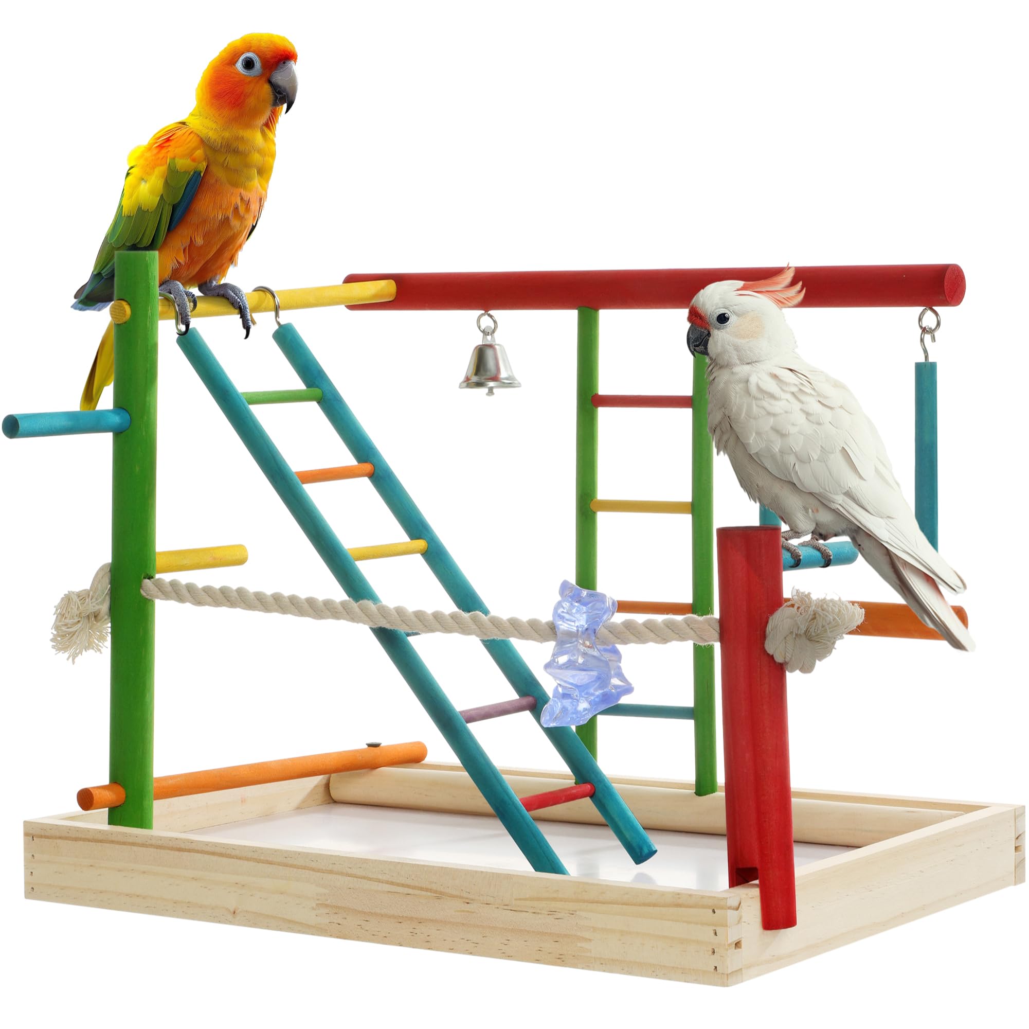 Bird Perches For Cages B Baosity Wooden Bird Perch, Platform Parakeet ...
