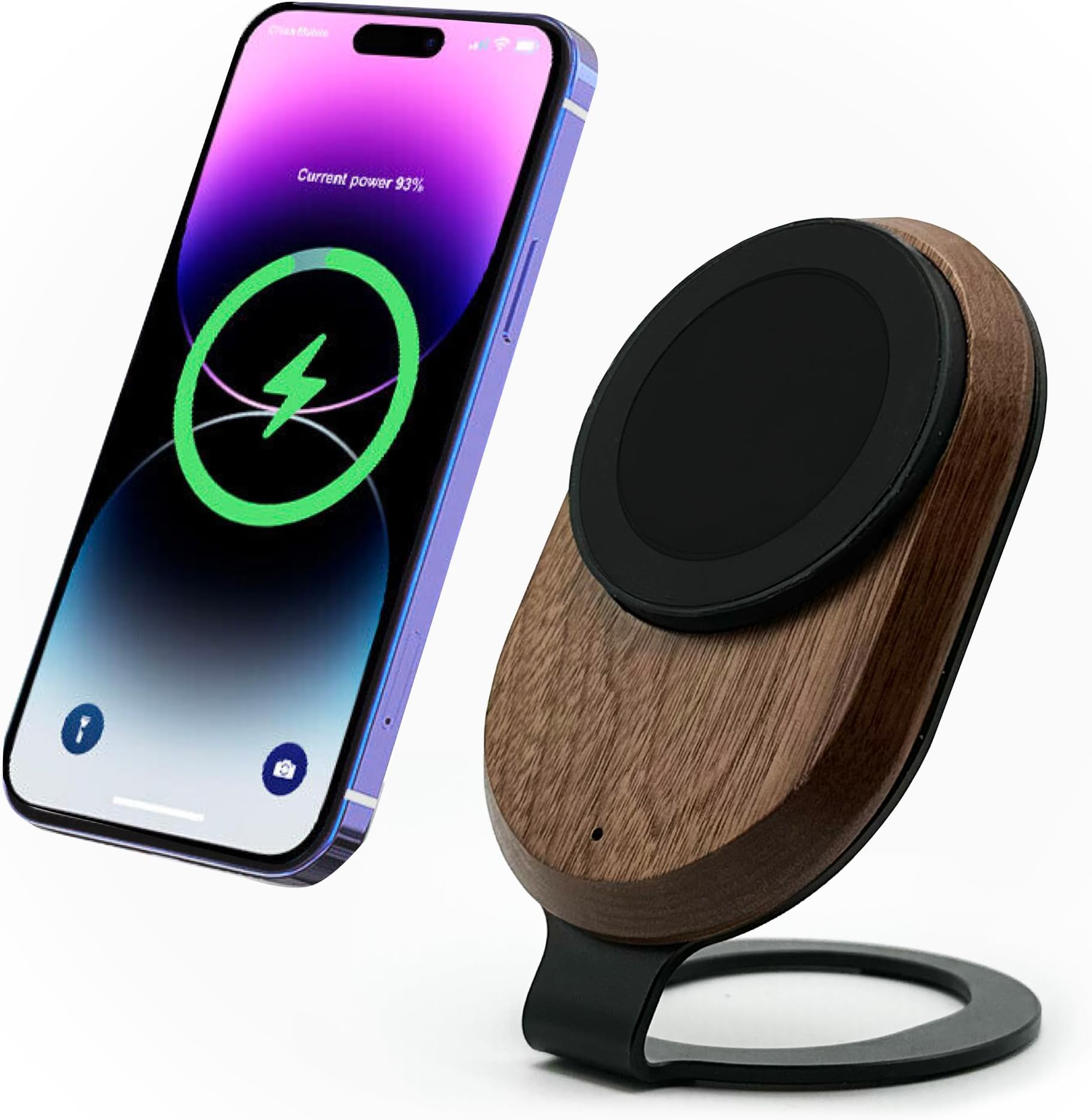 Amazon.com: ARK Solid Wood MagSafe Stand Magnetic Wireless Charging ...