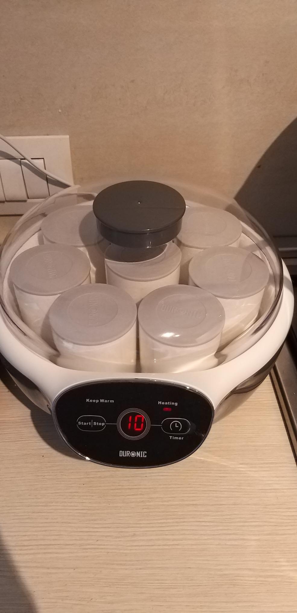 Duronic YM2 Yogurtiera elettrica automatica – 8 vasetti in ceramica da ...