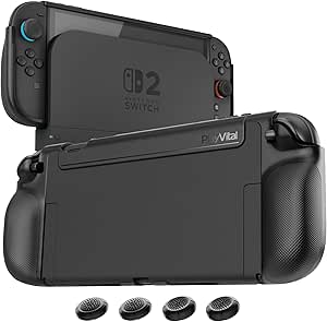 playvital PURE Grip Case for Nintendo Switch 2 – Shockproof TPU Cover ...