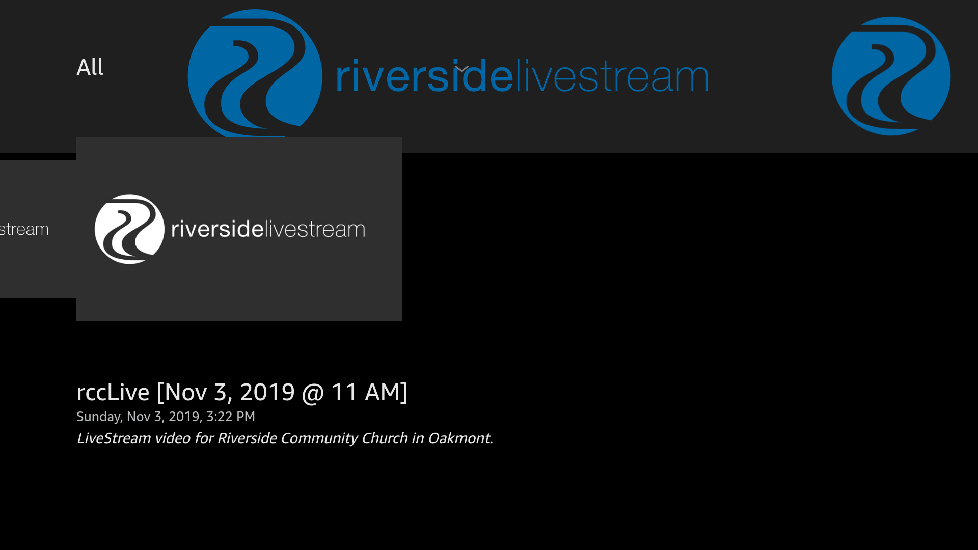 Riverside Community Church Live Stream - App on Amazon Appstore