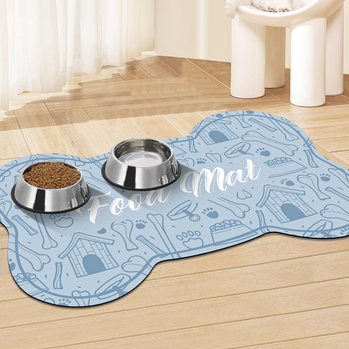 Amazon.com : Pet Feeding Mat - Absorbent Dog Food Mat for Floors ...