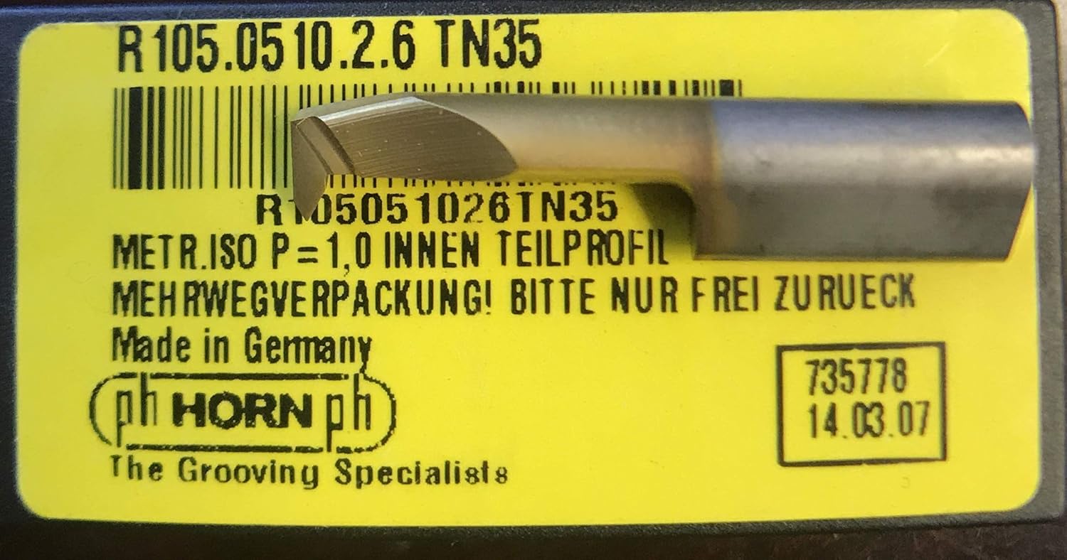 PH Horn Grooving Insert R105.0510.2.6 Grade TN35: Amazon.com ...