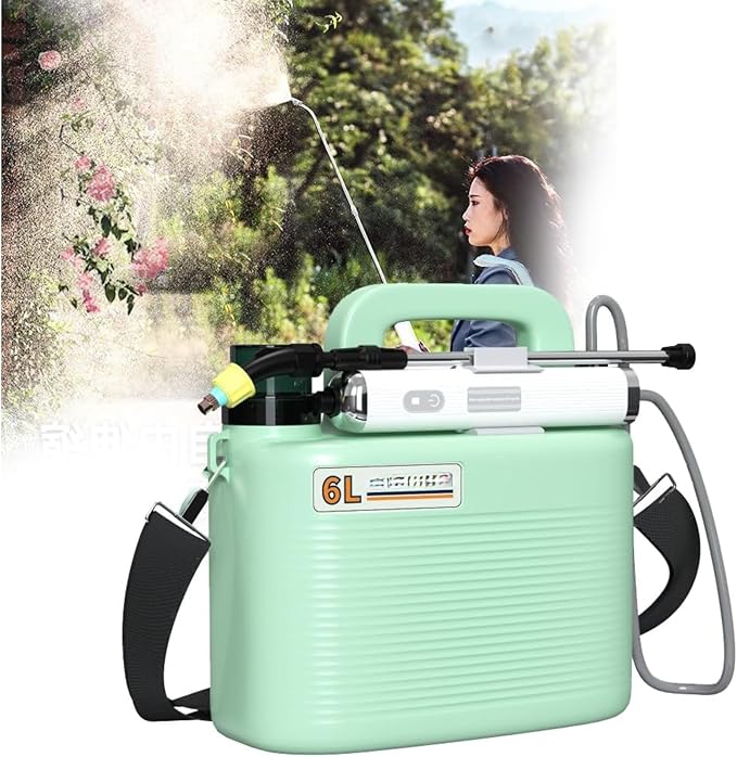 Amazon.co.jp: Momgla充電式噴霧器 電動 自動噴霧 5/6L ポータブル除草剤 散布機 内蔵4000mAhバッテリー 散布 除草 消毒 防除 手持ち ボディラインにフィット ...