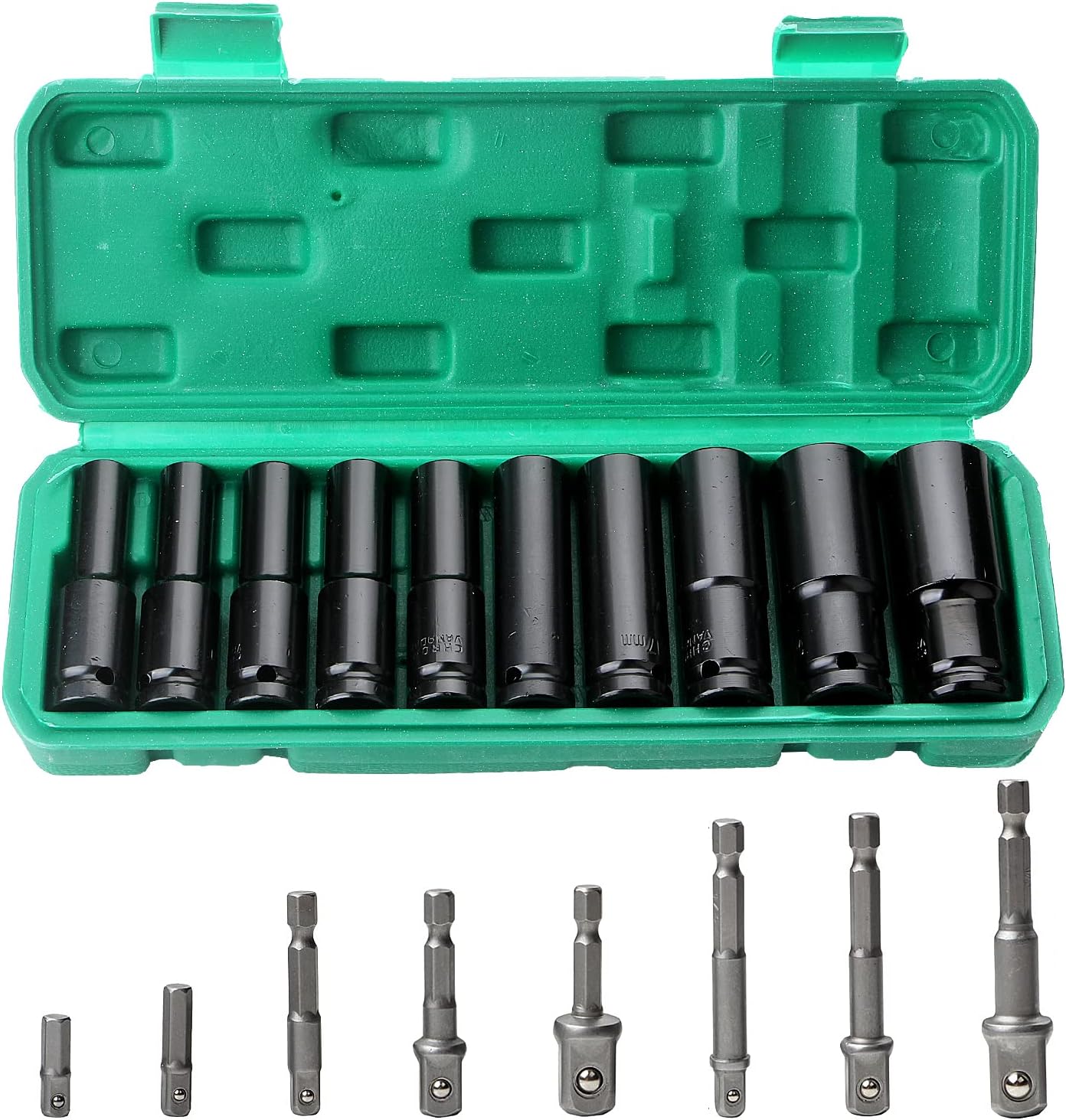 Lange 12-KANT/Zwölfkant Steckschlüsseleinsätze auf Steckschiene ...