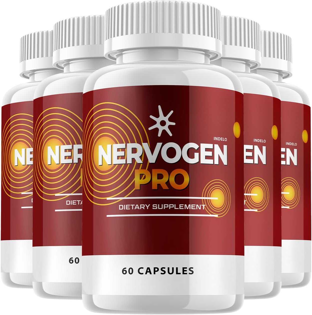 (5 Pack) Nervogen Pro Capsules, Nervogen Pro for Neuropathy Capsules ...