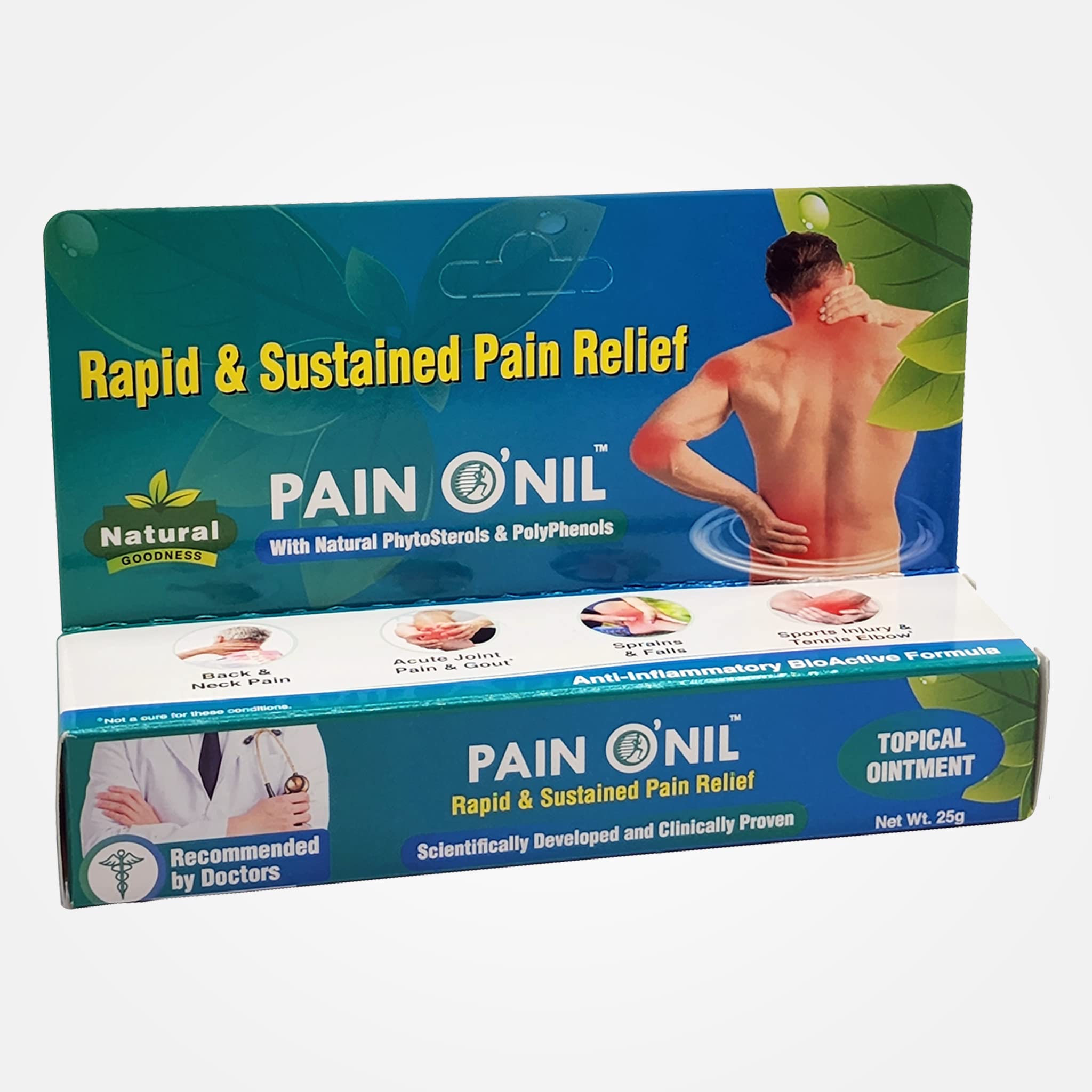 Buy PainONil for Rapid & Sustained Pain , 25g Balm for Back, Neck, s ...