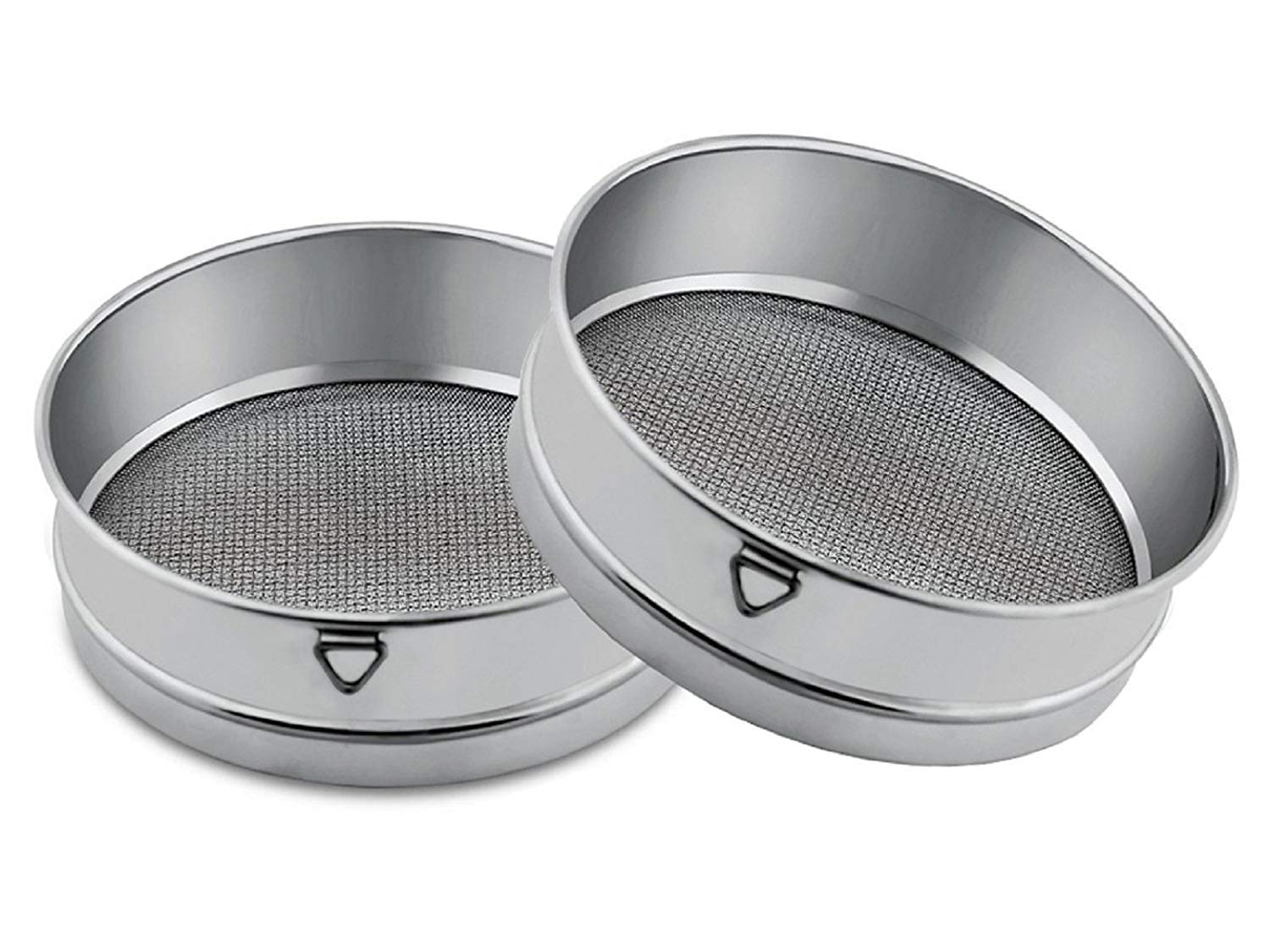 Buy Kuber Industries 2 Pieces Stainless Steel Flour Chalni,Spices,Food ...