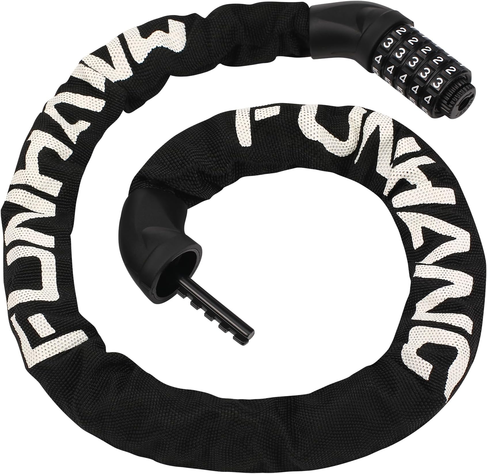Amazon.com: Funhang Bike Lock, 3.2 FT Bike Chain Lock, 5-Digit ...