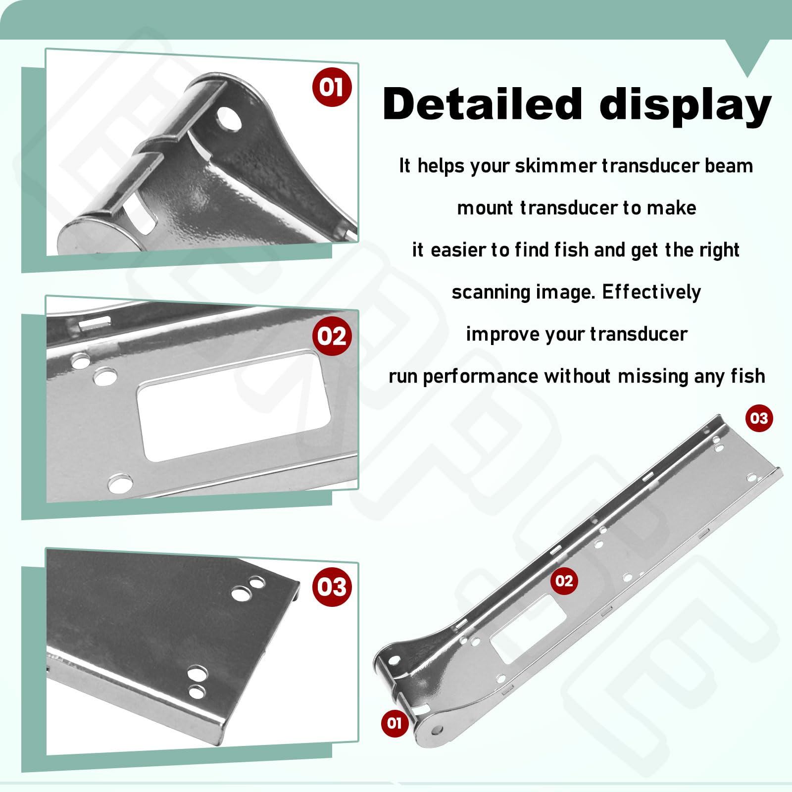 Snapklik.com : 000-12603-001 Transom Transducer Mount Bracket For ...