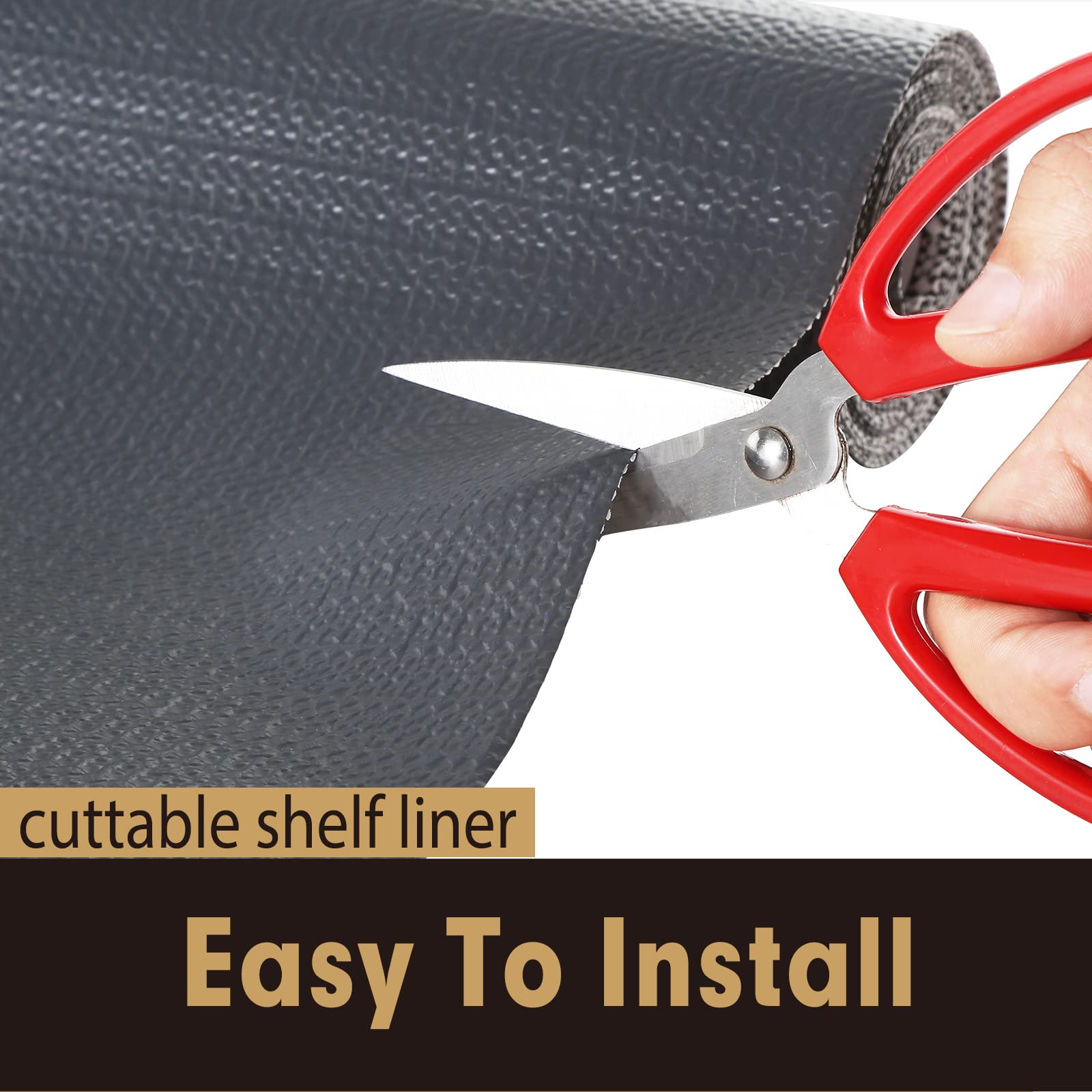 Snapklik.com : Drawer And Shelf Liner 12 In X 20 FT, Non Adhesive Water ...