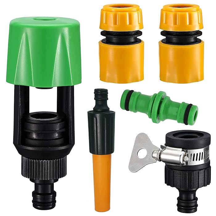 Buy DIXIUZA 6 Pcs Mixer Tap Hose Connector Set, Garden Water Tap ...