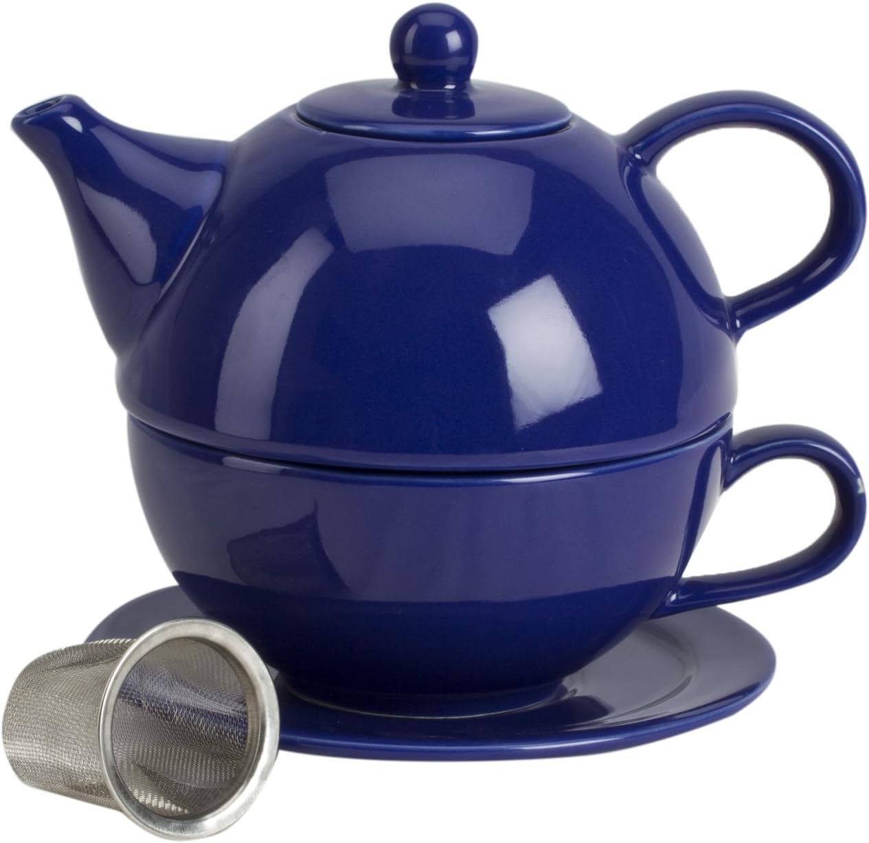 Amazon.com | Omniware 5 Piece Tea For One Teapot Set with An Infuser ...