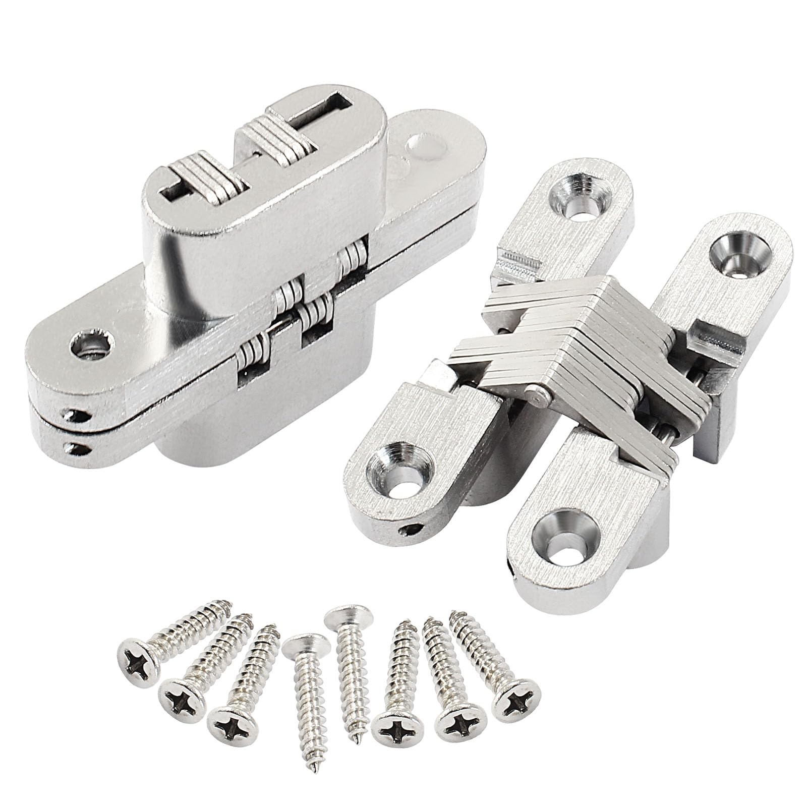 Snapklik.com : Rierdge 60 Mm Hidden Hinge, Stainless Steel 180 Degree ...